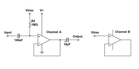op amp buffer circuit diagram