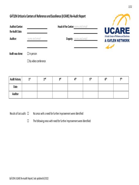 Fillable Online Urticaria Centers Of Reference And Excellence Ucare Fax Email Print Pdffiller