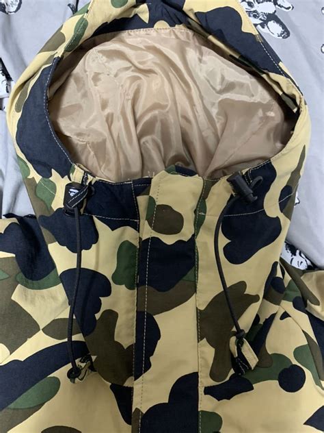 A Bathing Ape アベイシングエイプ 最初期1stイエローカモ スノボジャケット S 木村拓哉 キムタク Cm着用 同型 同色