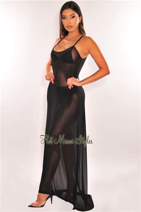 Mesh Dress Maxi