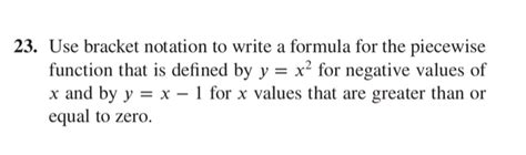 Solved Use Bracket Notation To Write A Formula For The Chegg