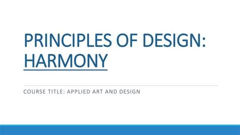 Principles Of Design Harmony Examples Artofit