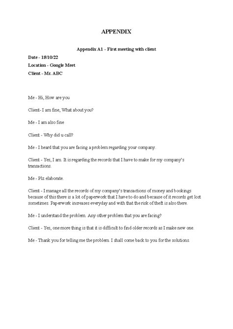 appendix math notes appendix appendix a1 first meeting with