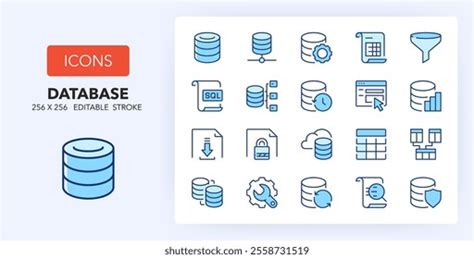 Folder Database Table Icon Photos Images And Pictures Shutterstock