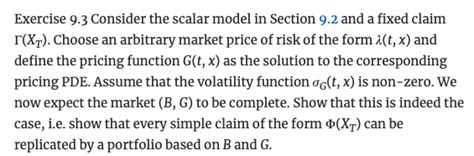 Solved Exercise 9 3 Consider The Scalar Model In Section 9 2