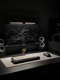 All Black Gaming Setup