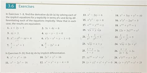 Solved 3 6 ﻿exercisesin Exercises 1 8 ﻿find The Derivative