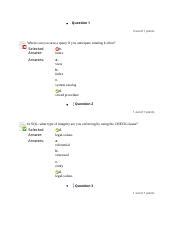 INTRO TO DB Chapter Quiz Docx Question Out Of Points Where Can You Save A Query If You