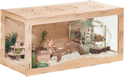 Rubor Wooden Hamster Cage And Hideout 23 6 L X 15 7 W X 15 7 H For Small