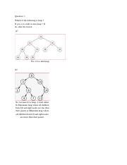 Heap Exercise Questions Docx Question Which Of The Following Is Heap If Yes Is It A