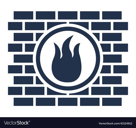 Firewall Cyber Security Royalty Free Vector Image