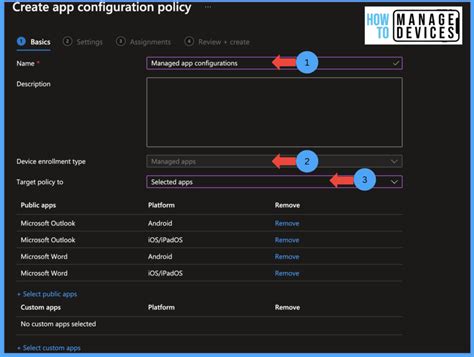 how to create application configuration policies for managed apps in intune htmd blog