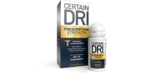 Certain Dri Prescription Strength Clinical Antiperspirant And Deodorant