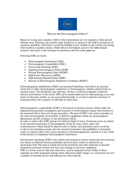 Electromagnetic Effects Pdf Science And Mathematics