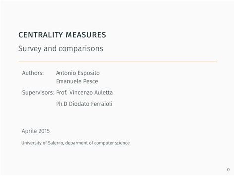 Network Centrality Measures And Their Effectiveness Pdf