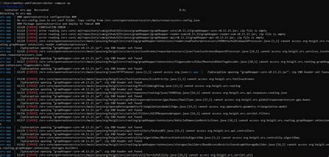 Downgrade ORS To V Error Openrouteservice Openrouteservice
