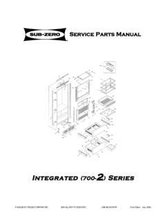 Service Parts Manual Sub Zero Qualified Services Service Parts