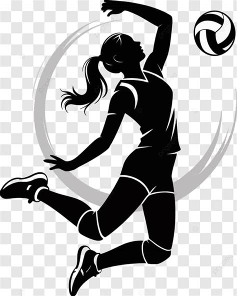 Ilustracin Vectorial De Voleibol En Blanco Y Negro Vector Premium