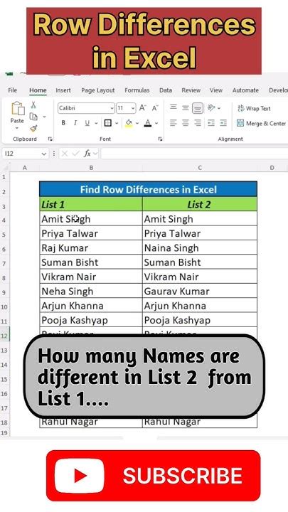 Exceltrickrow Differences In Excelexcelexceltipsexceltutorial