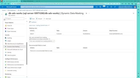 Configure Dynamic Data Masking Kodekloud Notes