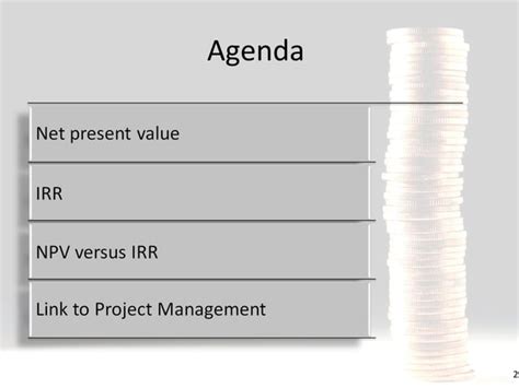 Npv And Irr A Link To Project Management Ppt Stocks And Bonds Personal Investing