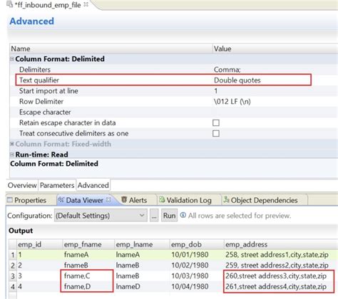 How To Read Comma Separated Data Within Double Quotes In A Csv File In Informatica Bdm Explore