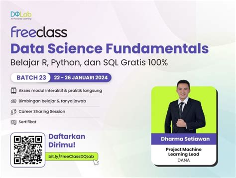 Freeclass Data Science Bootcamp Dqlab Mumpung Lagi Ada Program
