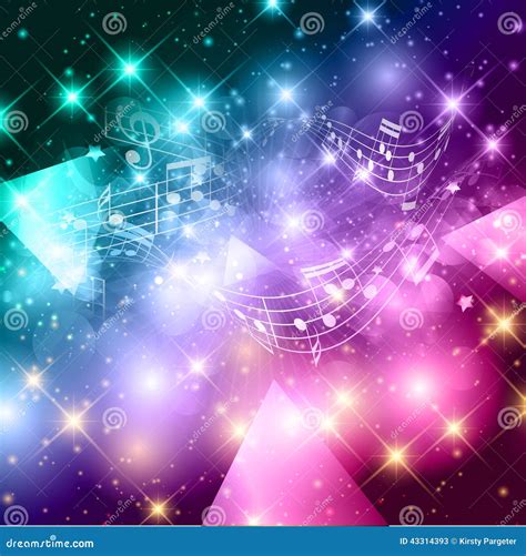 Abstract Music Notes Background Stock Vector Illustration Of Melody