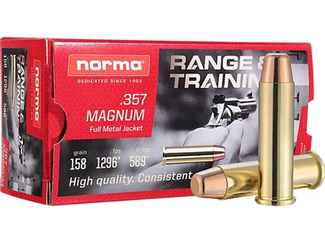 Norma Range And Training 357 Magnum 158gr Fmj