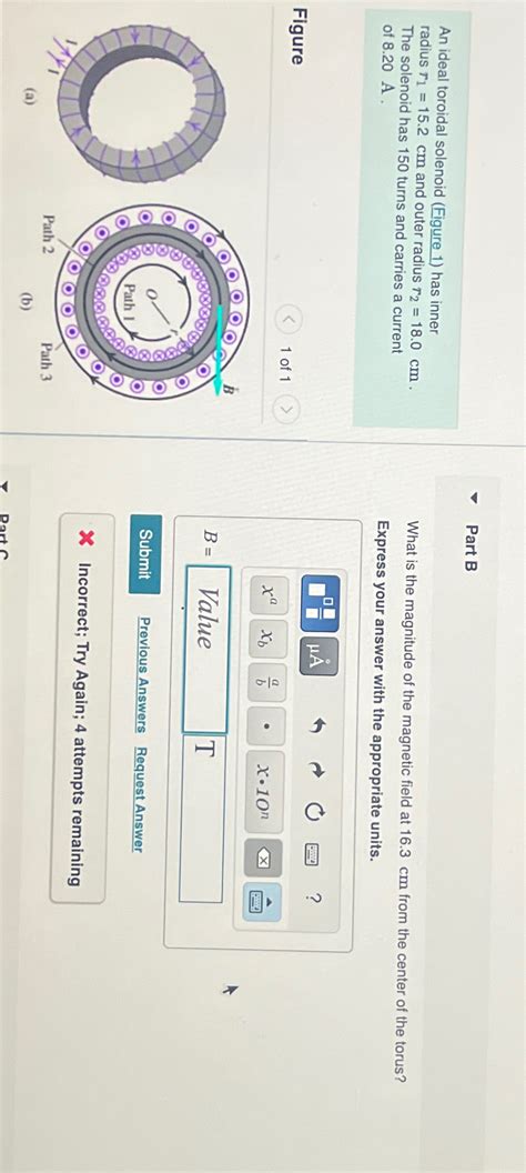 Solved An Ideal Toroidal Solenoid Figure 1 ﻿has Inner