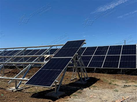 Carbon Steel Ground Mounted Solar Structure Steel Mounting Structures Super Solar