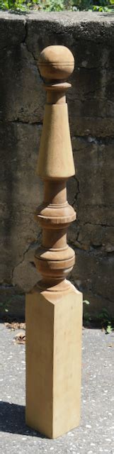 Solid Newel Antique Turned Newel Post
