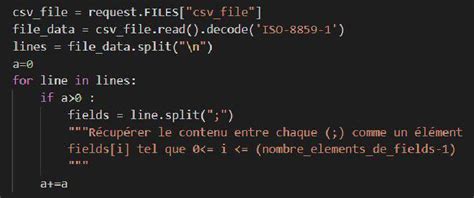 exemple parsing fichier cvs pdf