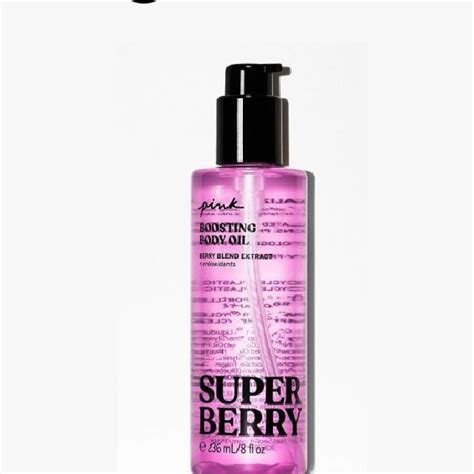 Pink Super Berry Boosting 236ml Body Oil Luvia Beauty 0794815853