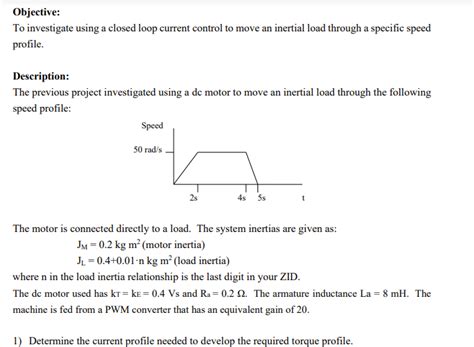 solved n 3 objective to investigate using a closed loop