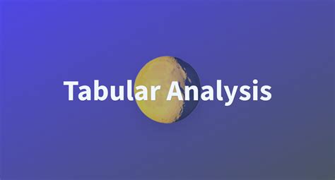 Tabular Analysis A Hugging Face Space By MagicDash