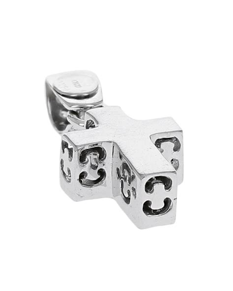 2 Row Diamond Pave Minature Cross Pendant The Estate Watch And