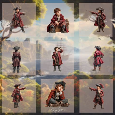 Magical Pirate Captain Model Overlays Meg Bitton Productions
