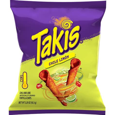 Takis Chile Limon Chili And Lime Flavored Mild Spicy Rolled