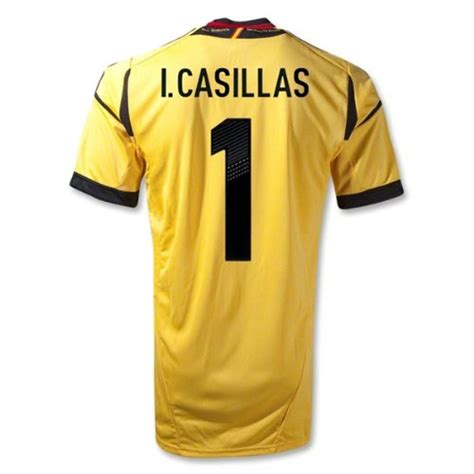 Adidas 1 Iker Casillas Spain Home 2011 13 Goalkeeper Soccer Jersey Us
