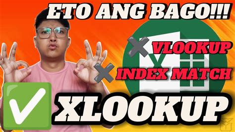 XLOOKUP FORMULA FULL DETAILED TAGALOG TUTORIAL Excel Xlookup Exceltutorial YouTube