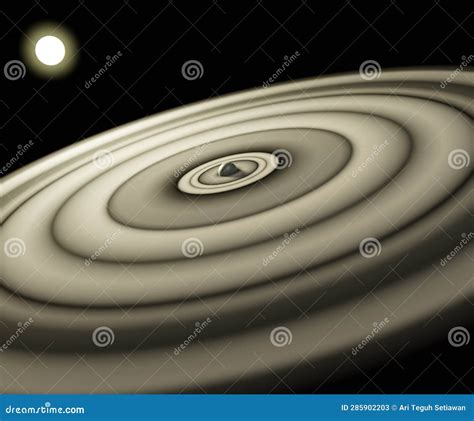 Super Saturn Or J1407b Is An Exoplanet With Colossal Size Rings Stock