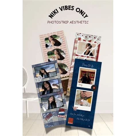Photostrip Template Ala Niki 4 Desain Estetik Siap Edit Di Canva In