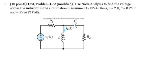 solved how do you use node analysis to find the voltage a