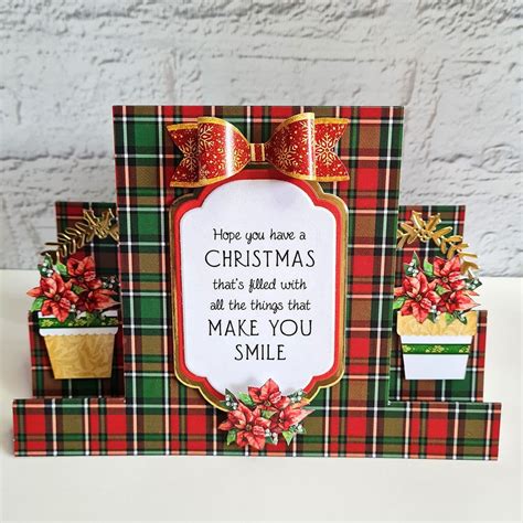 Christmas Stepper Cards And Envelopes Pack Of 12