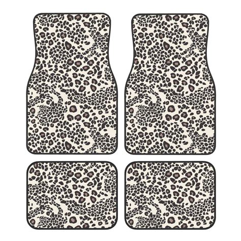 Crystal Fleece Car Floor Mats Set Of Four Bottom Injection Molded For