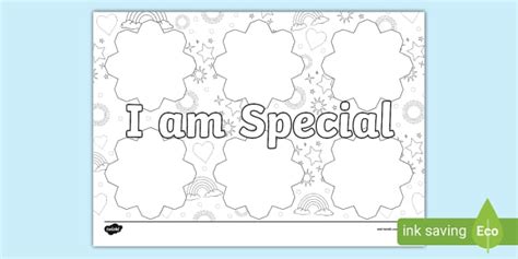 I Am Special Colouring Activity Ks1 Twinkl