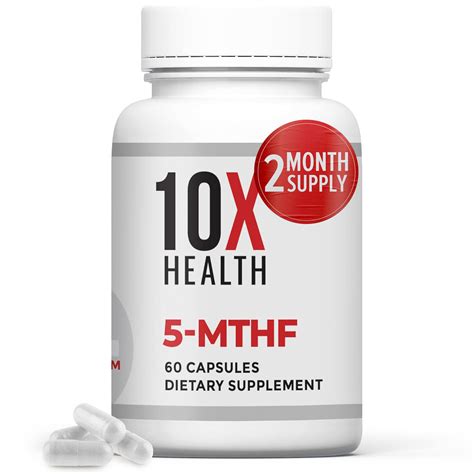Buy 10x 5 Mthf Supplement Methylated Multi With Methylfolate And Magnesium For Brain Heart