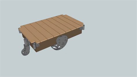 A Lumber Dolly Cart Sketchup Design Free Woodworking