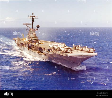 A Photograph Of The Uss Hornet Cv 12 An Aircraft Carrier Used By The